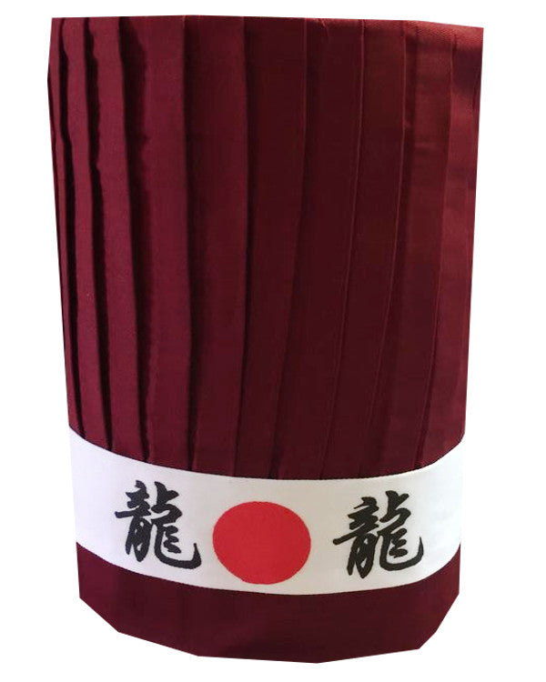 Burgundy Hibachi Chef Tall Hat Sets - Shop Now